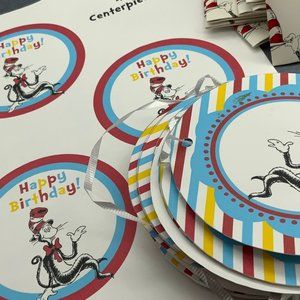 Dr. Seuss | Party Supplies | Dr Seuss Birthday Classroom Decor Cat In ...